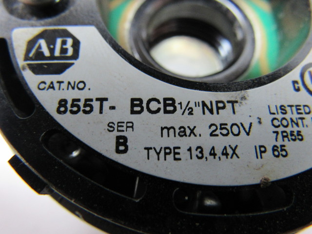 Allen Bradley 855T-BCB Ser B Mounting Base for Stacklight 1/2" NPT 250V ...