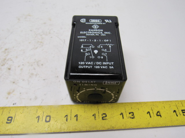 ISSC 1017-1-2-1-op1 Plug In Industrial Solid State Timer 0.025-1.0 Sec ...