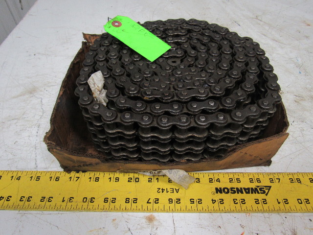 Diamond 60-4 Quad Strand Riveted Roller Chain 3/4" Pitch 10' Length ...