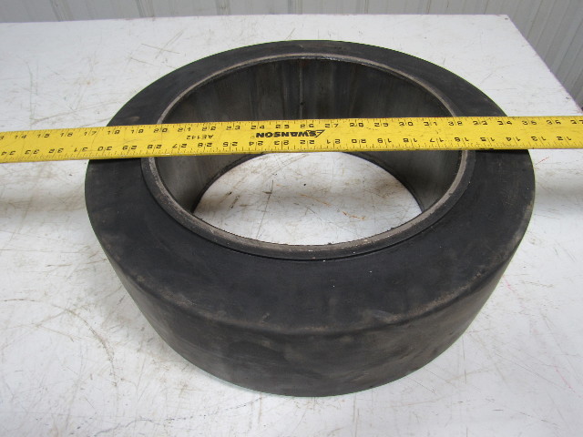 SUPERIOR 18x6x12-1/8 SF Press On Smooth Solid Forklift Tug Tire Lot/1 ...
