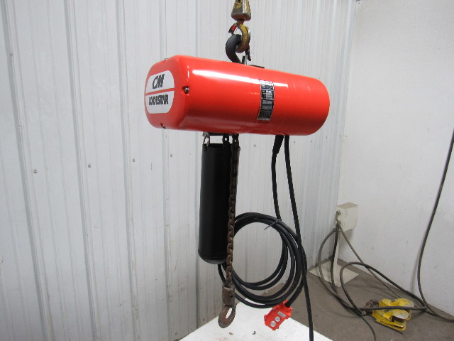 CM LODESTAR L 1 Ton Electric Chain Hoist 20'Lift 208-240/440-480V 3Ph ...
