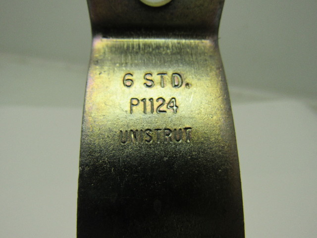 Unistrut P1124 6" Conduit Pipe Strut Clamp Lot of 17 Sets W/Out Bolts ...