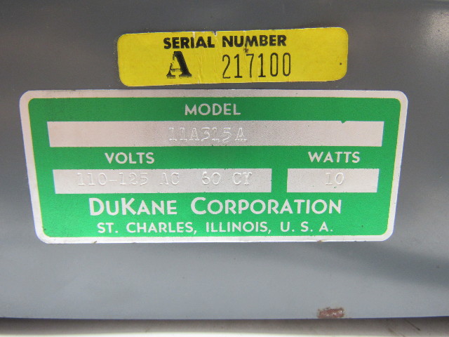 DuKane 11A315A Vintage Rack Mount PA System Record Player Turntable ...