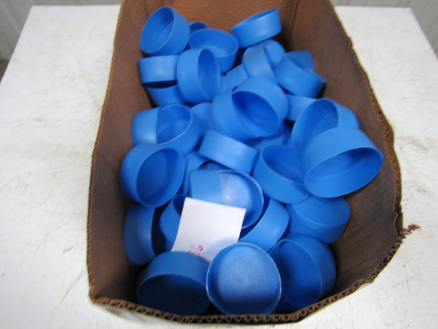 Alliance/Essentra 3-1/8" Push Fit Closed End Pipe Cap Blue PE Lot of ...