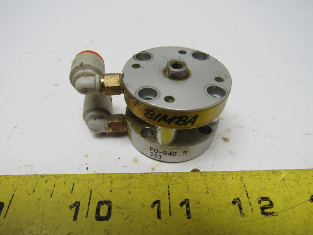 Bimba FO-040.5 Flat-1 Pneumatic Cylinder 3/4" Bore X 1/2" Stroke ...