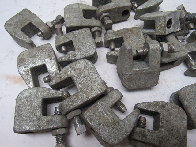 Ward Malleable Iron Small Mouth 1/2-13 Top Beam Clamp Lot of 18 ...
