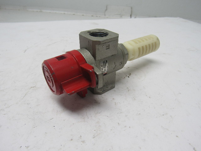 SMC VHS30-N03-RZ Pressure Relief 3 Port Lock Out Valve 3/8" Ports ...