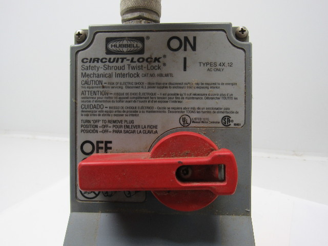 Hubbell HBLMITL HBL2420SW Circuit-Lock Safety-Shroud Twist-Lock ...