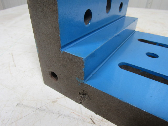 8"x9"x8" Set Up Machinist Angle Knee Block Cast Iron Machined W/ Slots ...