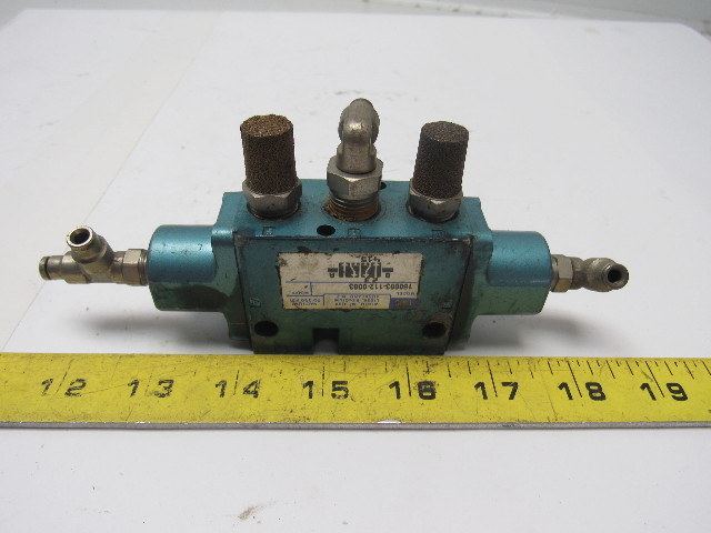 Mac 180003-112-0003 Remote Air Valve 5/2 Double Operator 1/4" NPTF ...
