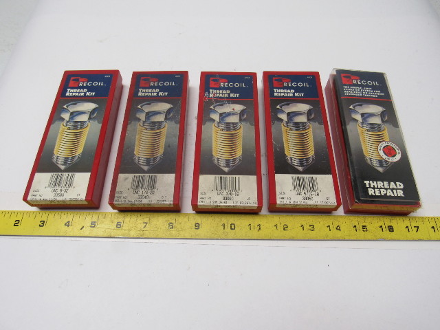 Recoil Lot of 5 Professional Thread Repair Kits W/Inserts | Bullseye ...