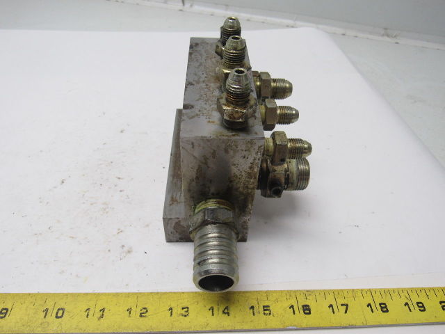 Steel Hydraulic 11 Port Manifold See Description | Bullseye Industrial ...