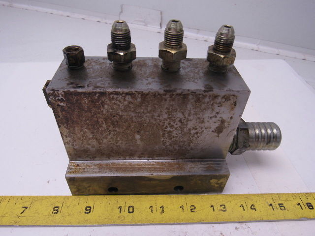 Steel Hydraulic 11 Port Manifold See Description | Bullseye Industrial ...