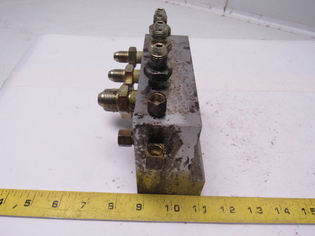 Steel Hydraulic 11 Port Manifold See Description | Bullseye Industrial ...