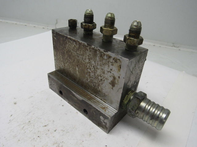 Steel Hydraulic 11 Port Manifold See Description | Bullseye Industrial ...