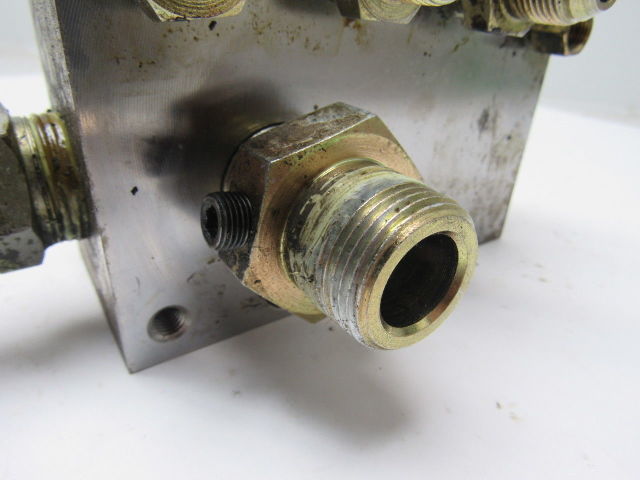 Steel Hydraulic 11 Port Manifold See Description | Bullseye Industrial ...
