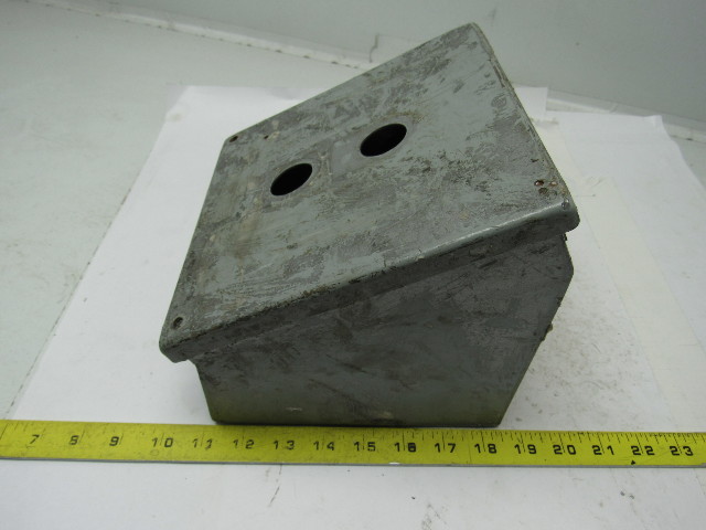 Hoffman C8C8 Slanted Operator Control Enclosure 2 Pushbutton Knockouts ...