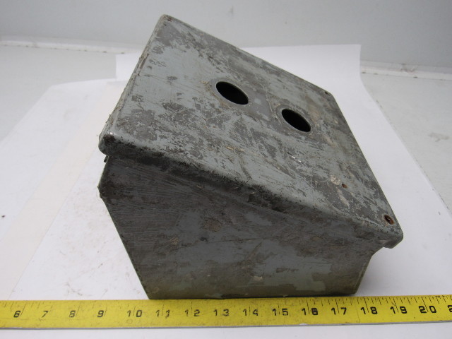 Hoffman C8C8 Slanted Operator Control Enclosure 2 Pushbutton Knockouts ...