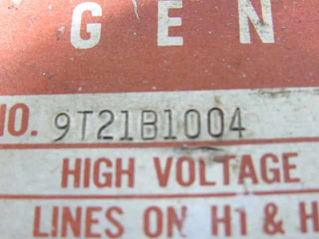 GE General Electric 9T21B1004 G2 5 KVA Transformer Pri 240/480 Sec 120/ ...