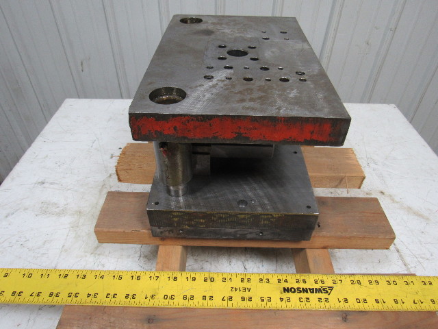 Punch Press Die Set/Shoe Rectangular 2 Back Post 15"W x 9-3/4"FB 7-1/2 ...
