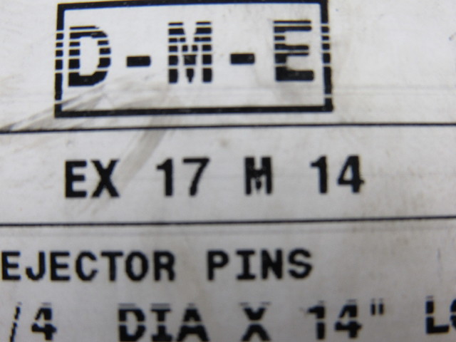 DME EX17M14 Plastic Injection Hotwork Ejector Pins 1/4"X 14" Box of 10 ...