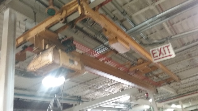 MICHIGAN CRANE R&M 3 Ton 22'Powered Overhead Bridge Crane & Steel Cable ...