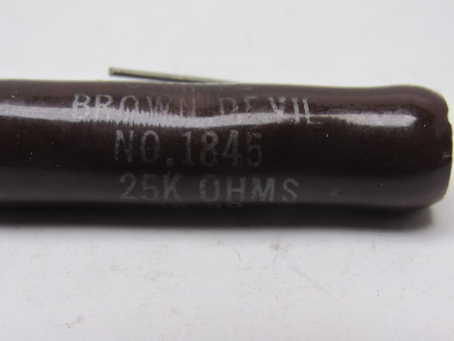 Ohmite 1845 Brown Devil 25K Ohm Resistor Lot of 2 | Bullseye Industrial ...