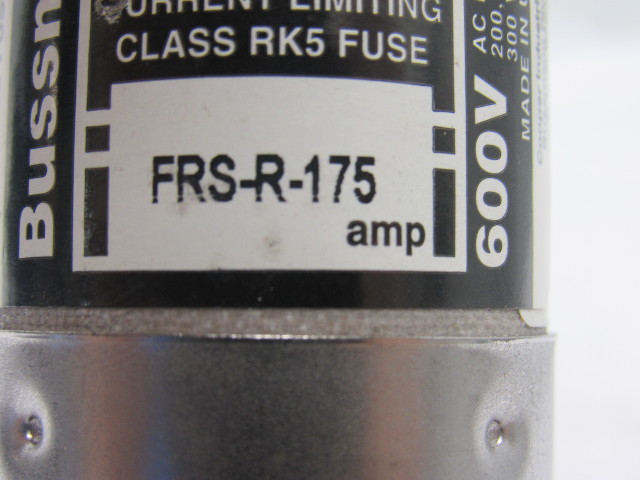 Buss Bussman FRS-R-175 Fusetron Time Delay Fuse 600V Current Limiting ...