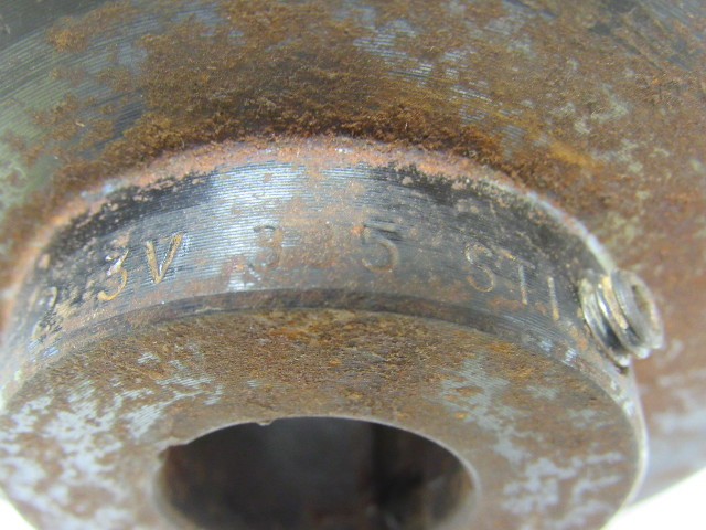 Martin 2 3V 385 2 V-Belt Pulley 7/8" Keyed Bore 3.350" OD Steel ...