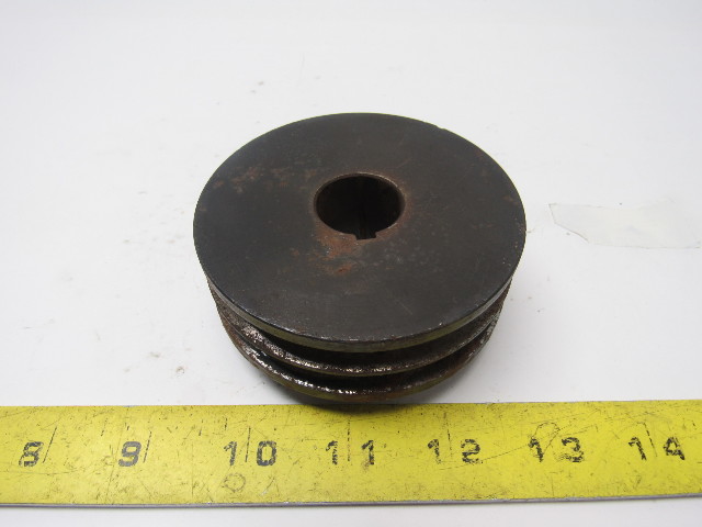 Martin 2 3V 385 2 V-Belt Pulley 7/8" Keyed Bore 3.350" OD Steel ...