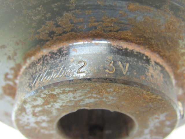 Martin 2 3V 385 2 V-Belt Pulley 7/8" Keyed Bore 3.350" OD Steel ...