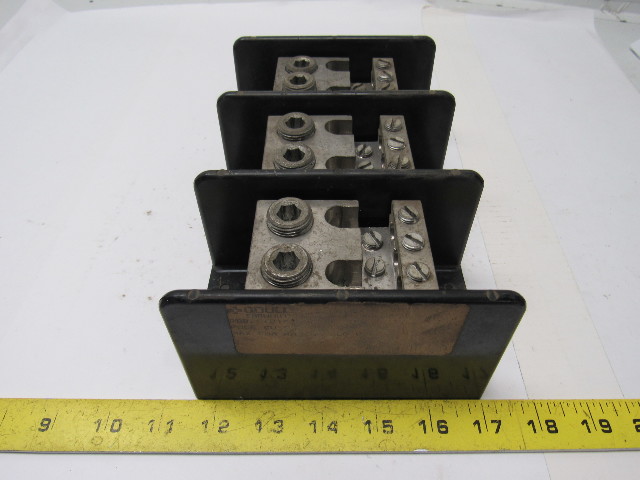 Gould 500MCM Wire Distribution Terminal Block 2 Line 3 Load | Bullseye ...
