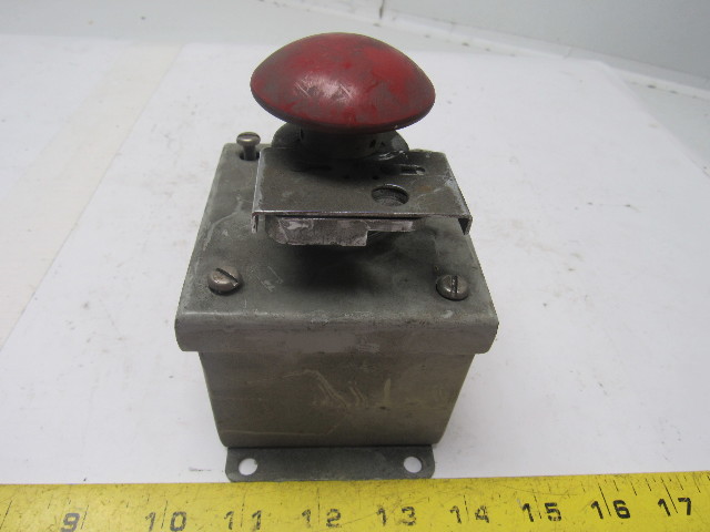 Rees Inc 50703NO-NC Contact Block & Red Push Button Emergency Stop ...