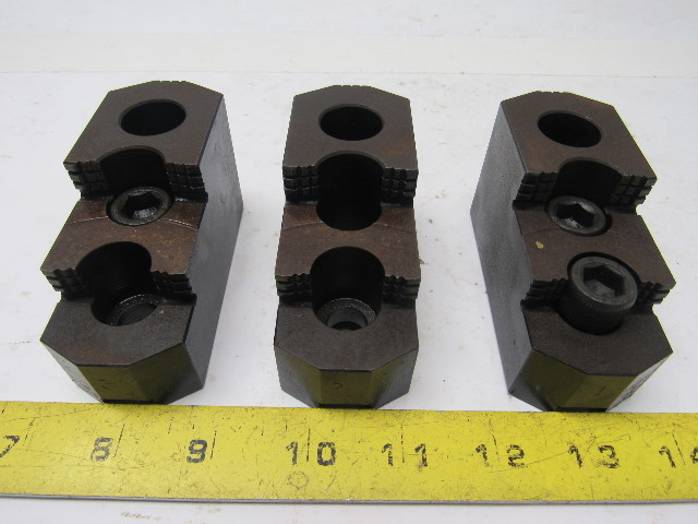 Dillion KW8-1RJ 1.5MM x 60° & 3.0MM x 60° Serrated 2 Step Lathe Jaws ...