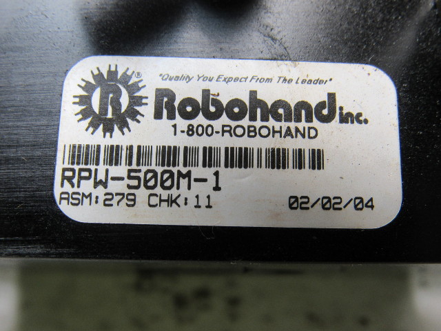 Robohand RPW-500M-1 Wide Body 2 Jaw Parallel Gripper .0750 Stroke ...