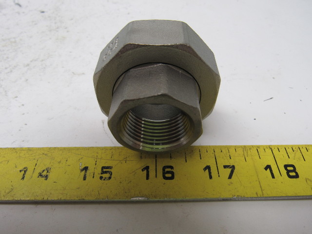 Type 304 Stainless Steel Threaded Pipe Fitting, 3/4 npt Union 150 PSI ...
