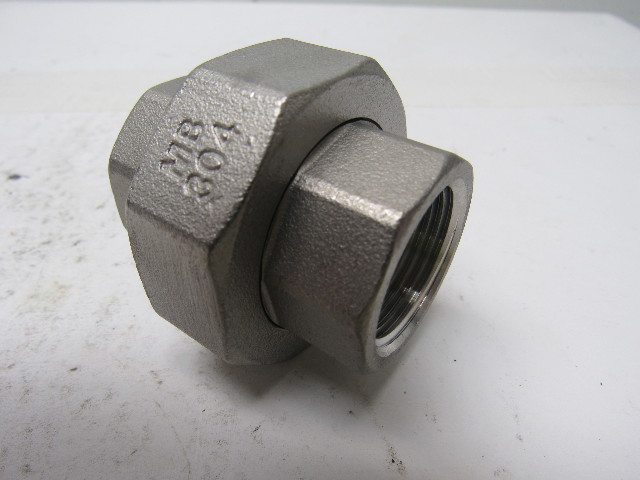 Type 304 Stainless Steel Threaded Pipe Fitting, 3/4 npt Union 150 PSI ...