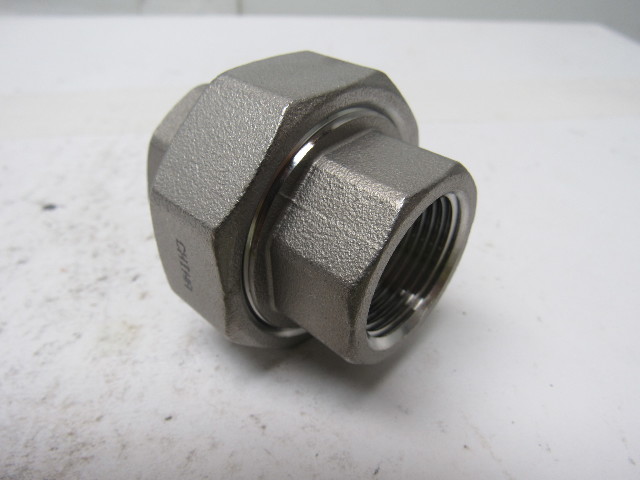 Type 304 Stainless Steel Threaded Pipe Fitting, 3/4 npt Union 150 PSI ...