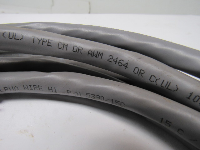 Alpha Wire 5390/15C Multi-Conductor XTRA-GUARD Cable 18 AWG TC Shielded ...
