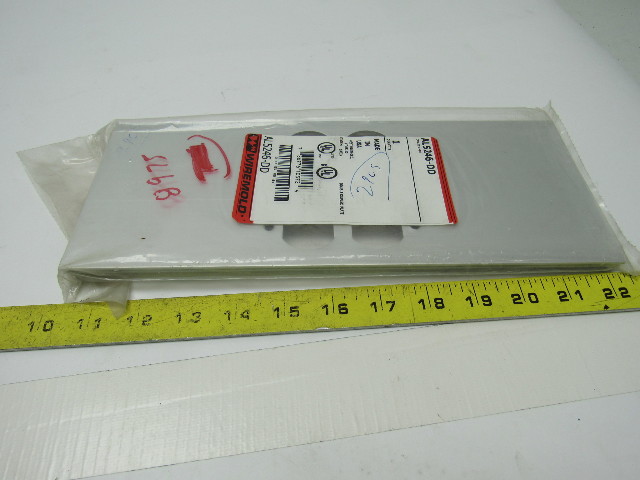 Wiremold AL5246-DD Multi-Channel Raceway Double Duplex Cover Plate Lot ...
