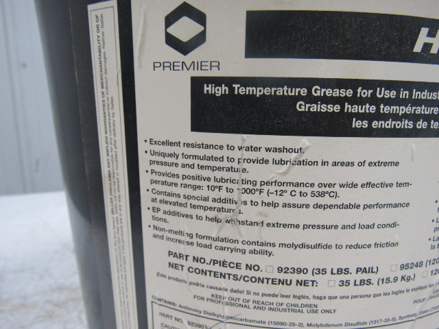Premier Farnell 932390 HT 1000 High Temperature Grease 10°F-1000°F 35lb ...