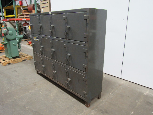 STRONGHOLD PRODUCTS 75-18-3TMT 3 Tier 12 Door Heavy Duty Storage Locker ...