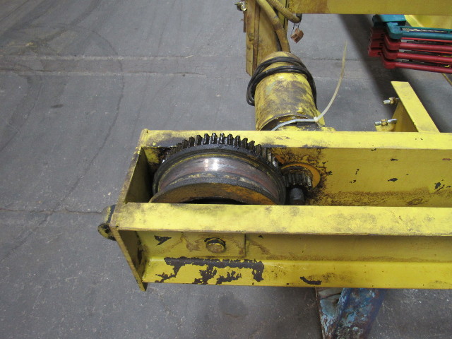 ROBBINS & MYERS 2 TON Top Running Bridge Crane & Hoist 20'6" Lift 28'7 ...