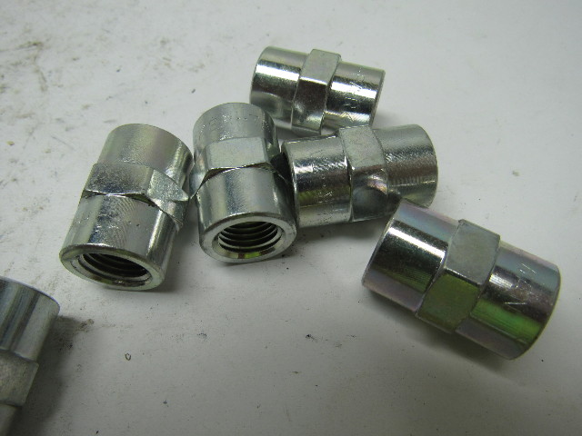 Parker 1/4 GG-S 1/4 X 1/4 NPT Steel Pipe Coupling Lot of 13 | Bullseye ...