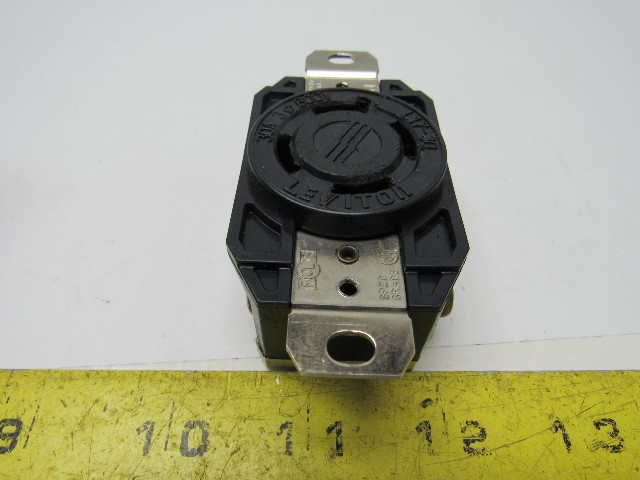 Leviton L17-30 3 Phase 600v 30 Amp Locking Receptacle Flush Mount ...
