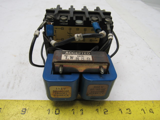 Warrick 1D1D0 Electromechanical Control Primary 150v -300V Secondary 50 ...