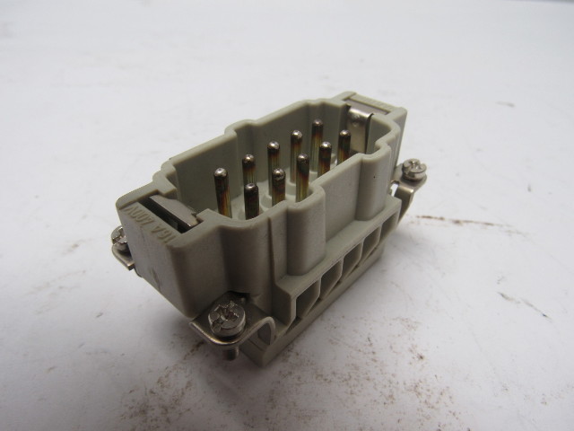 Harting HS12 10 Pin Male Connector 16A 400V | Bullseye Industrial Sales