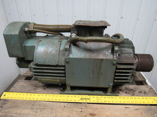 Yasawa Type GEER-K CNC Spindle DC Motor From Okuma LC20-2SC 15-22 KW ...