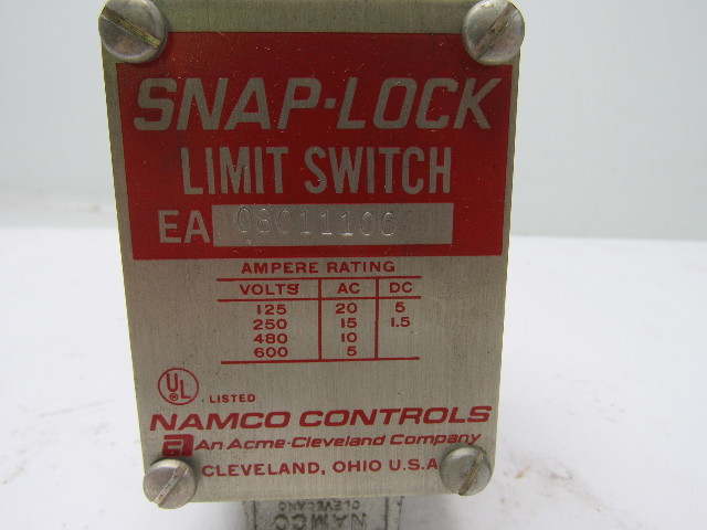 Namco EA 08011100 Snap-Lock Limit Switch New in Box | Bullseye ...