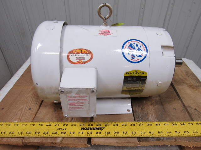 Baldor CWDM3709T Wash Down Electric Motor 208-230/460V 3Ph 213TC Frame ...